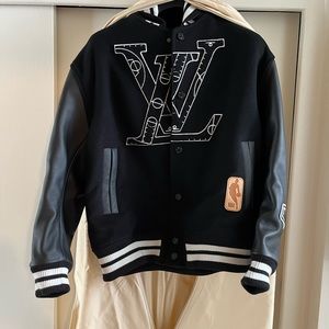 Louis Vuitton | Jackets & Coats | Louis Vuitton Letterman Jacket Nba ...
